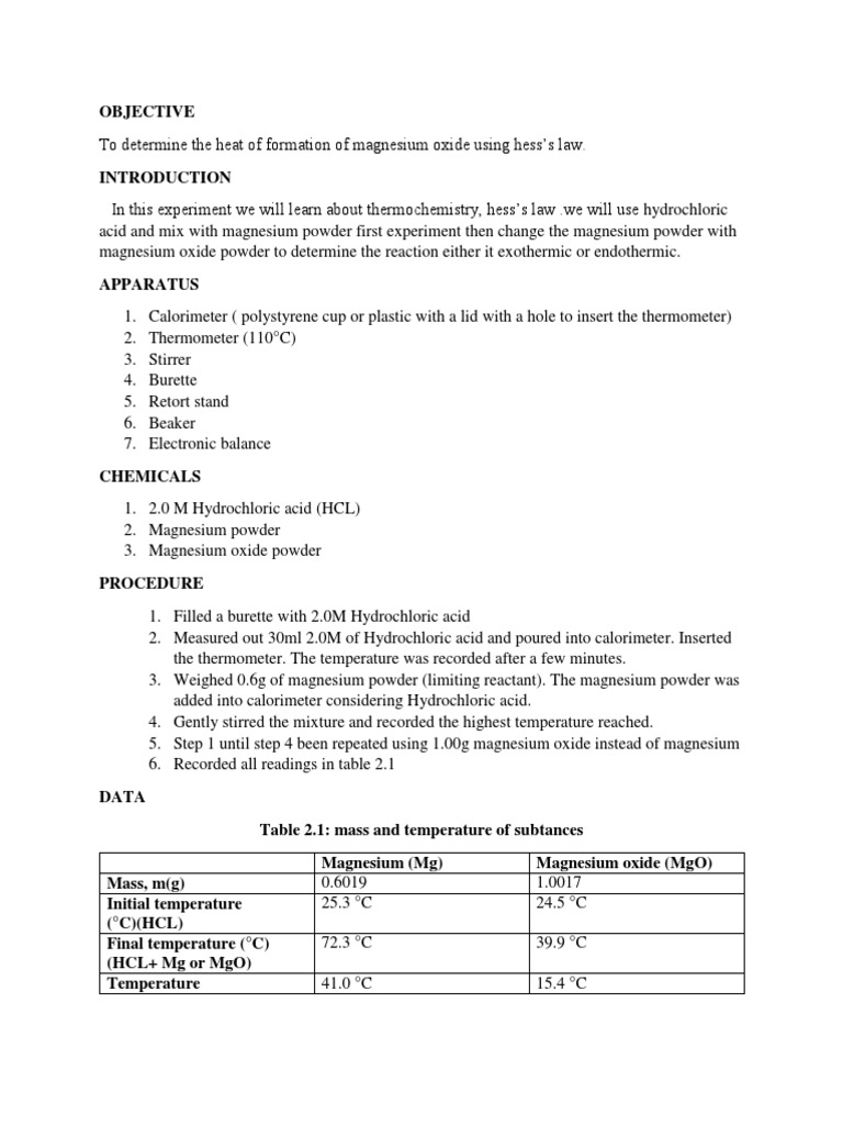 Lab Report CHM271 Prac.2 | PDF
