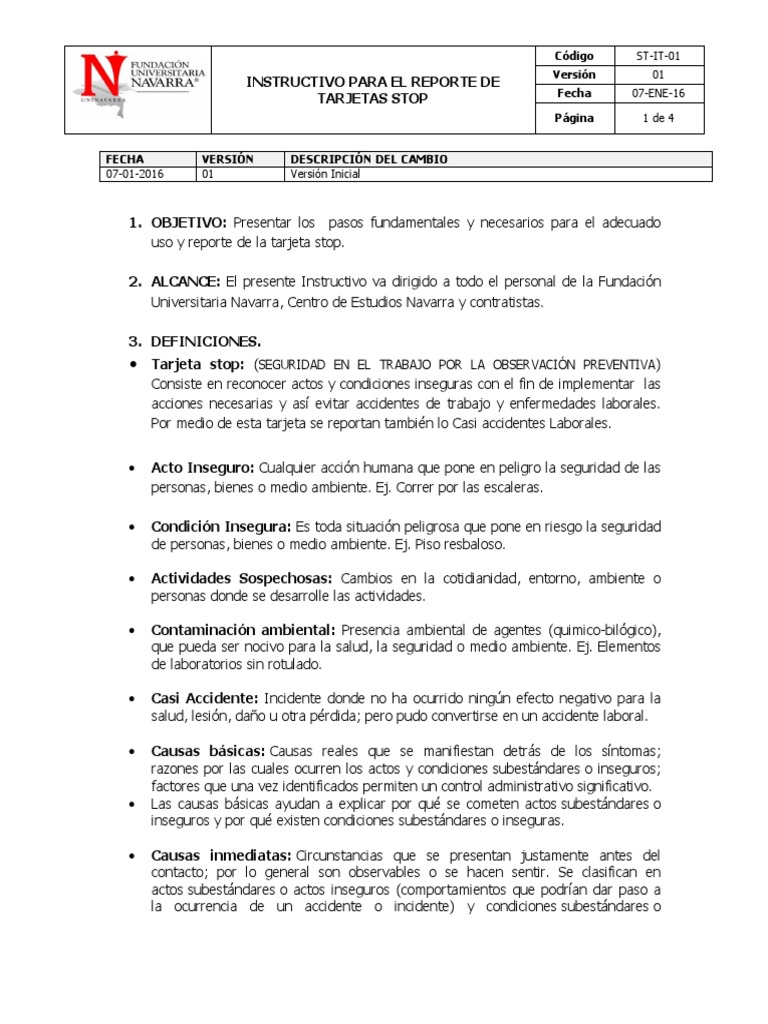 Reportar actos y condiciones inseguras | PDF | Accidentes | Bienestar