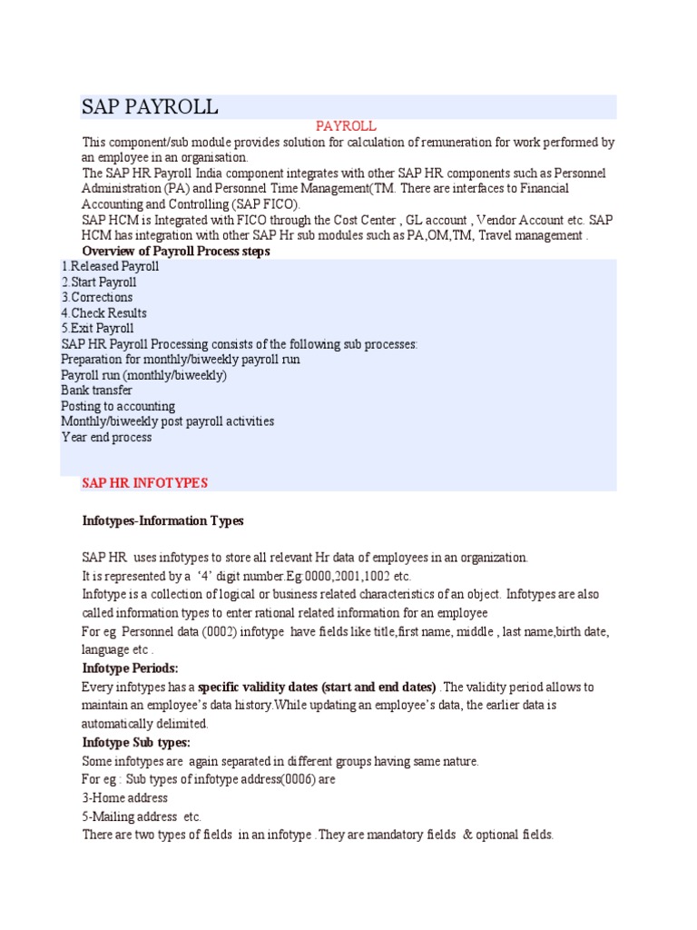 Sap Payroll Pdf Garnishment Payroll