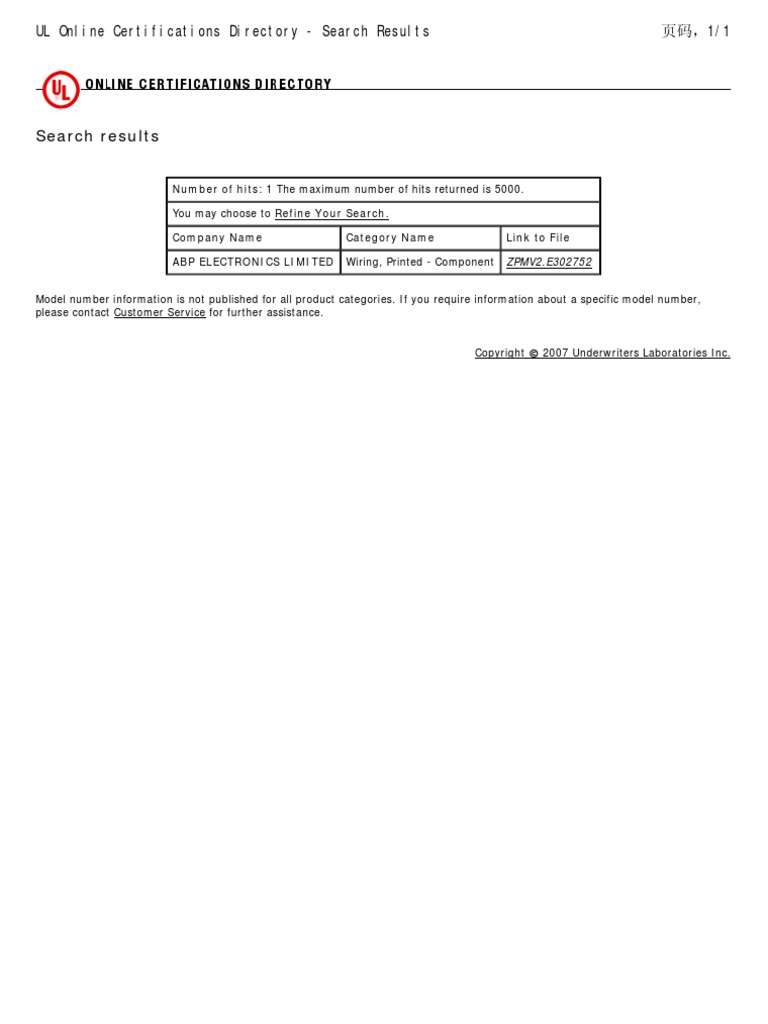 UL Database ABP | PDF | Printed Circuit Board | Copyright