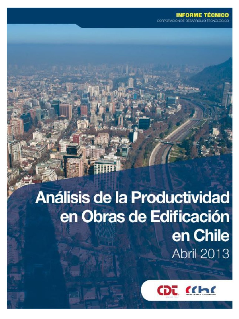 Analisis de La Productividad en Obras de Edificacion en Chile 2013 PDF | PDF