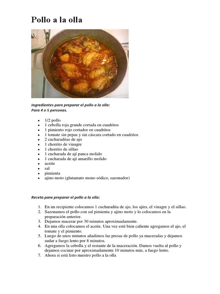 Receta - Comida Peruana | PDF