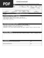 Counseling Worksheet: A. Administrative Information | PDF
