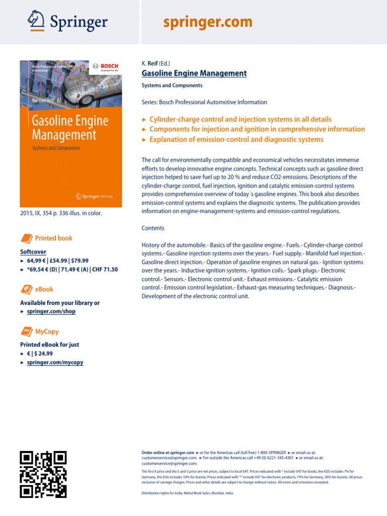 Productflyer - 978 3 658 03963 9 | PDF | Fuel Injection | Ignition System