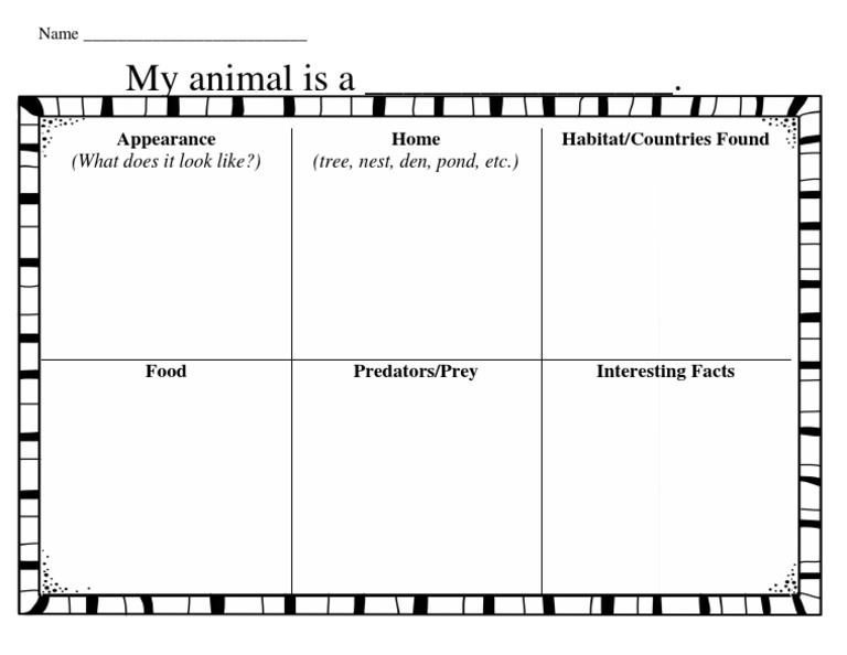 Animal Profile Template Guide | PDF