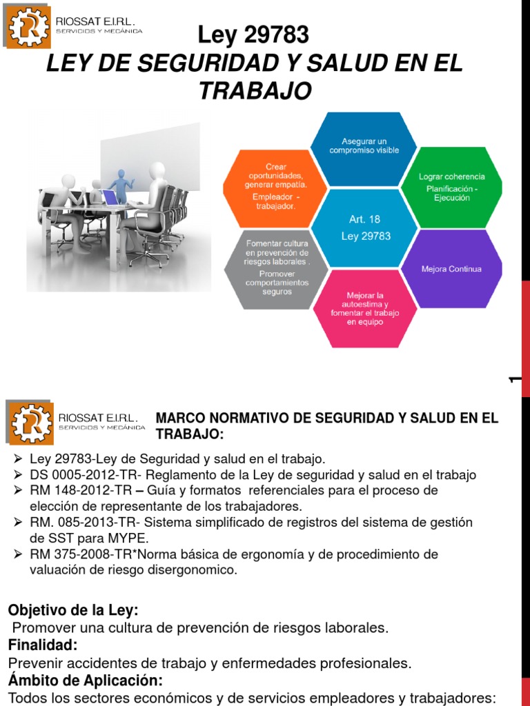 Capacitaciones Ley 29783 | PDF | Derecho laboral | Bienestar