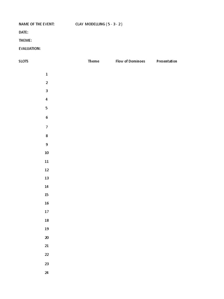 Judge Sheets Dominoes | PDF | Business