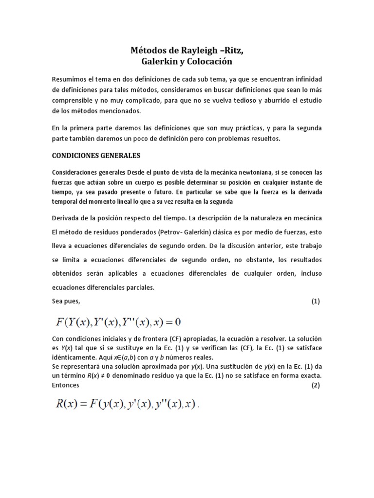 Métodos numéricos para resolver ecuaciones diferenciales: Un análisis ...