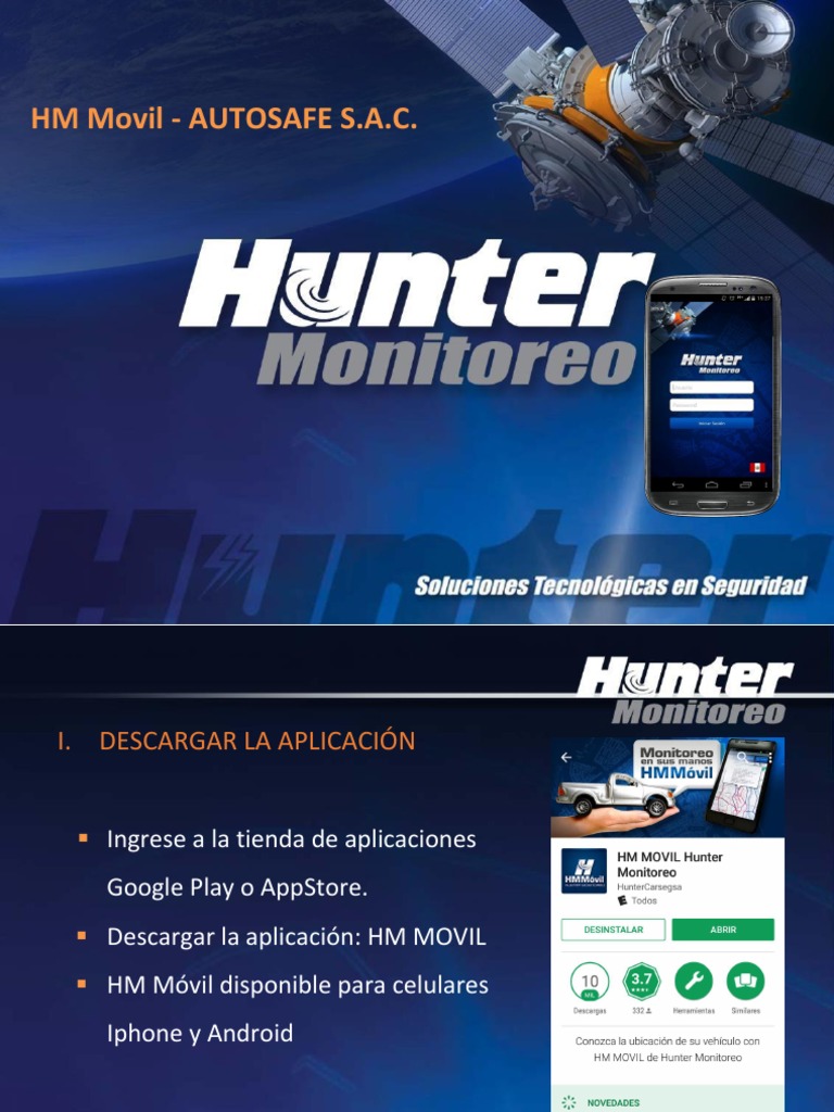 HM Movil Hunter Monitoreo APP | PDF | Google Play | Teléfonos móviles