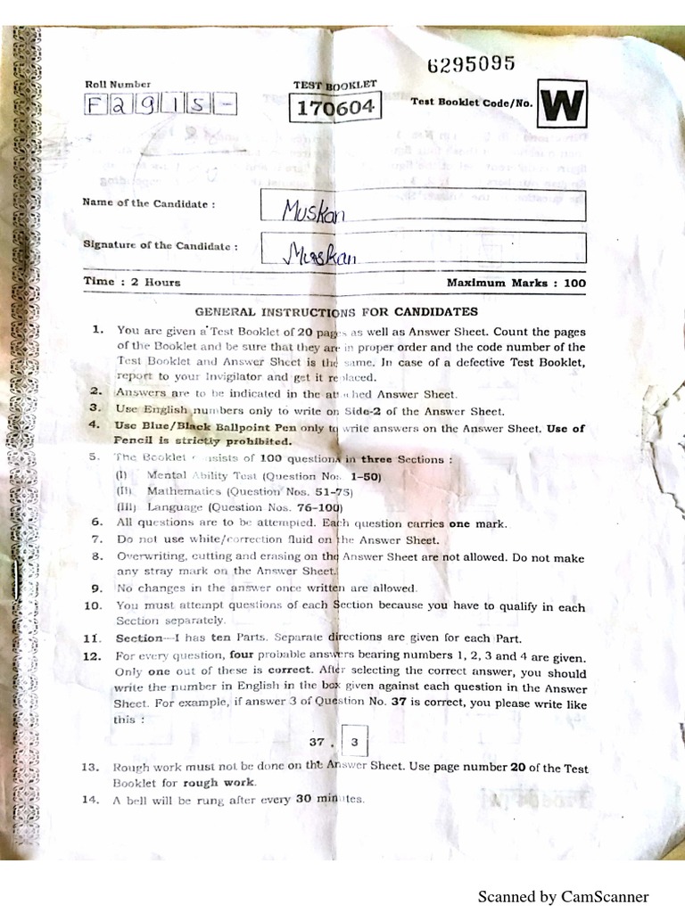 Document Scans by CamScanner | PDF