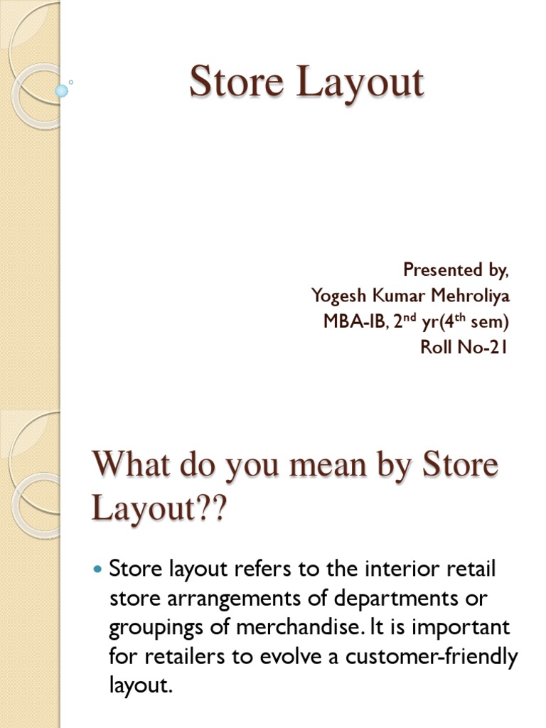 Store Layout | PDF