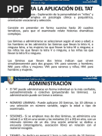 Guía de Aplicación del Test TAT | PDF | Sicología | Inteligencia