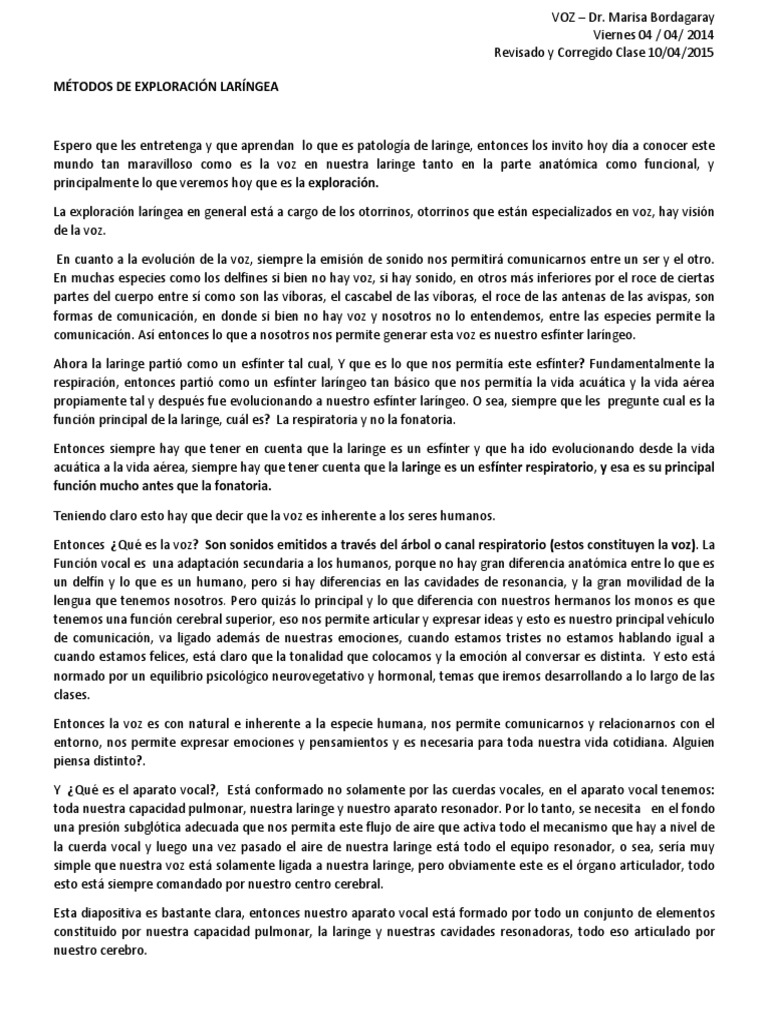 Métodos de Exploración Laríngea | PDF | Endoscopia | Ct Scan