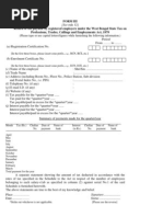 Gujarat Professional Tax Form 5 | PDF | Salary | Taxes