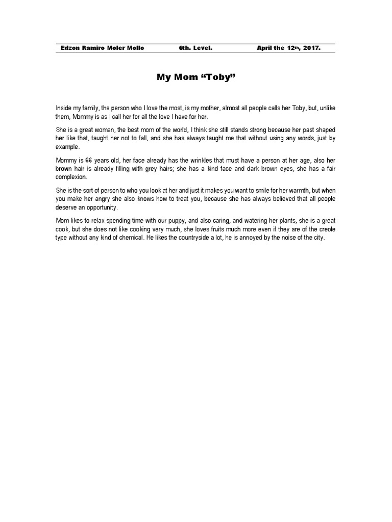 A Memoir About Mommy | PDF