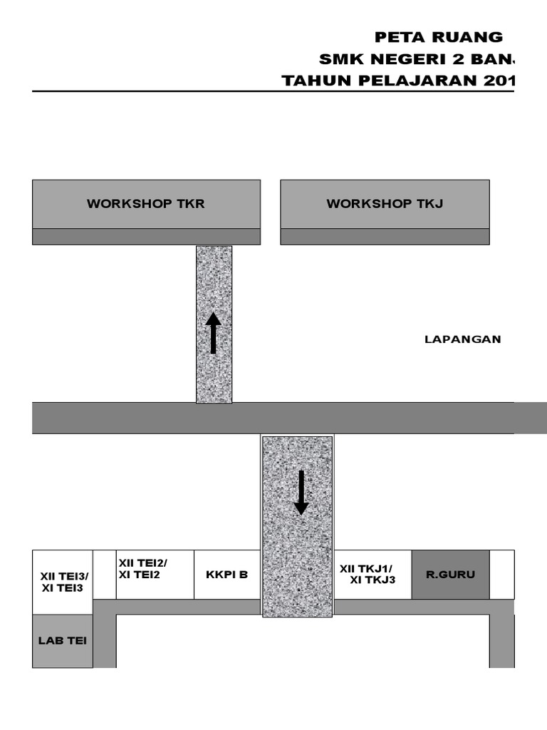 Peta Ruang SMK Negeri 2 Banjar TAHUN PELAJARAN 2011 / 2012: Workshop TKR Workshop TKJ | PDF