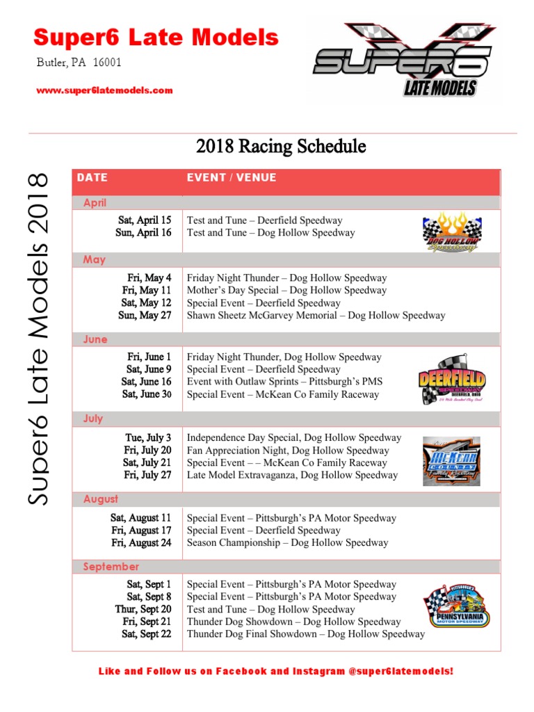 Super6 Brochure Sample2 | PDF | Nascar | Stock Car Racing