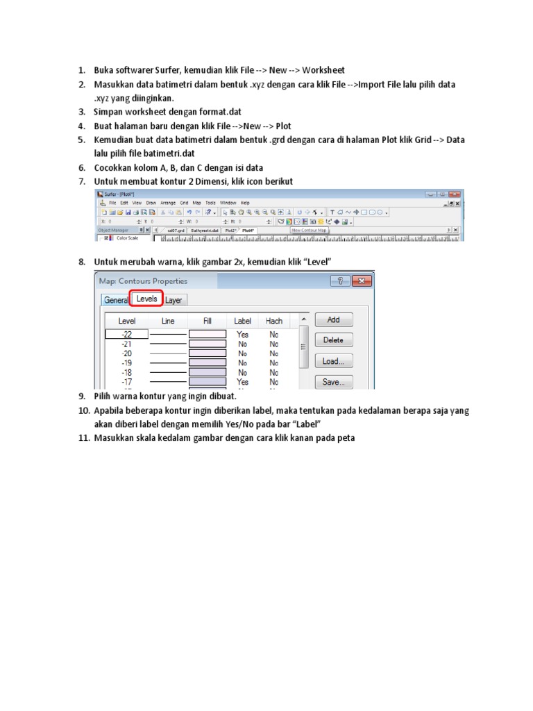 Cara Membuat Plot 3D Menggunakan Surfer | PDF