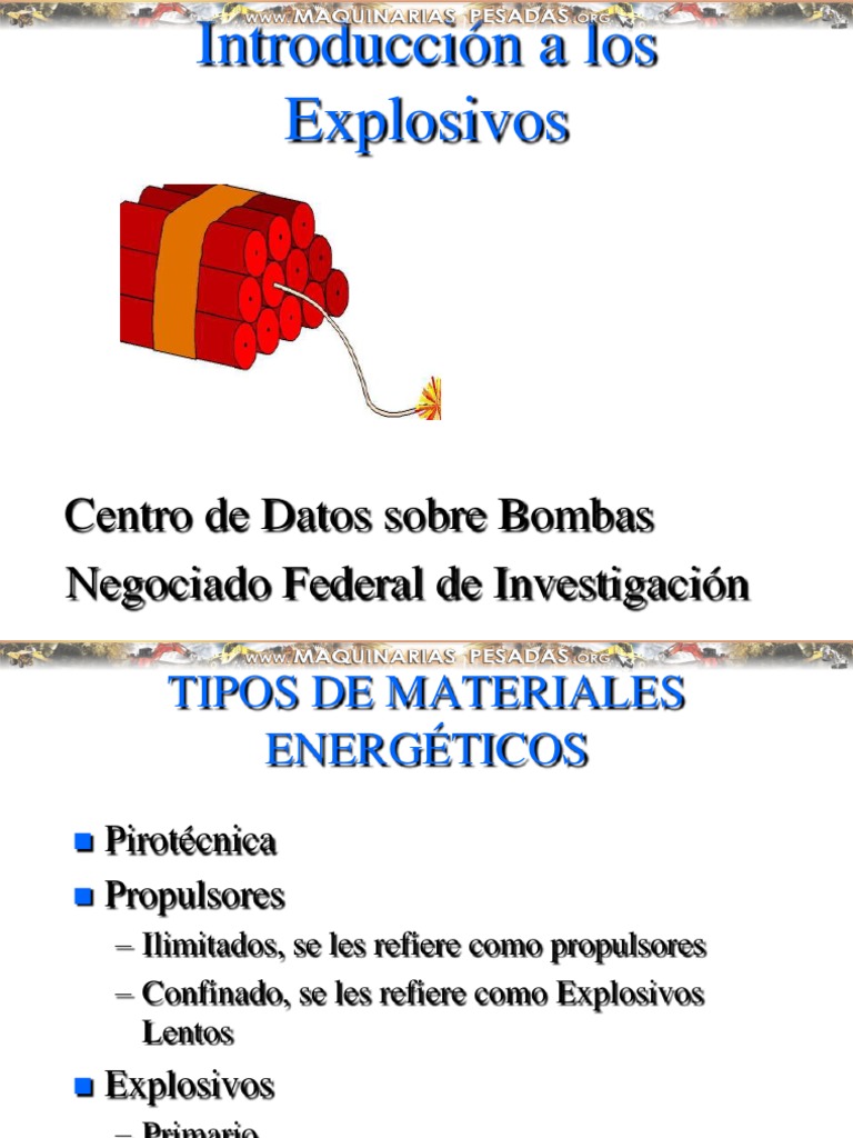 curso-introduccion-explosivos.pdf | Material explosivo | Pólvora ...