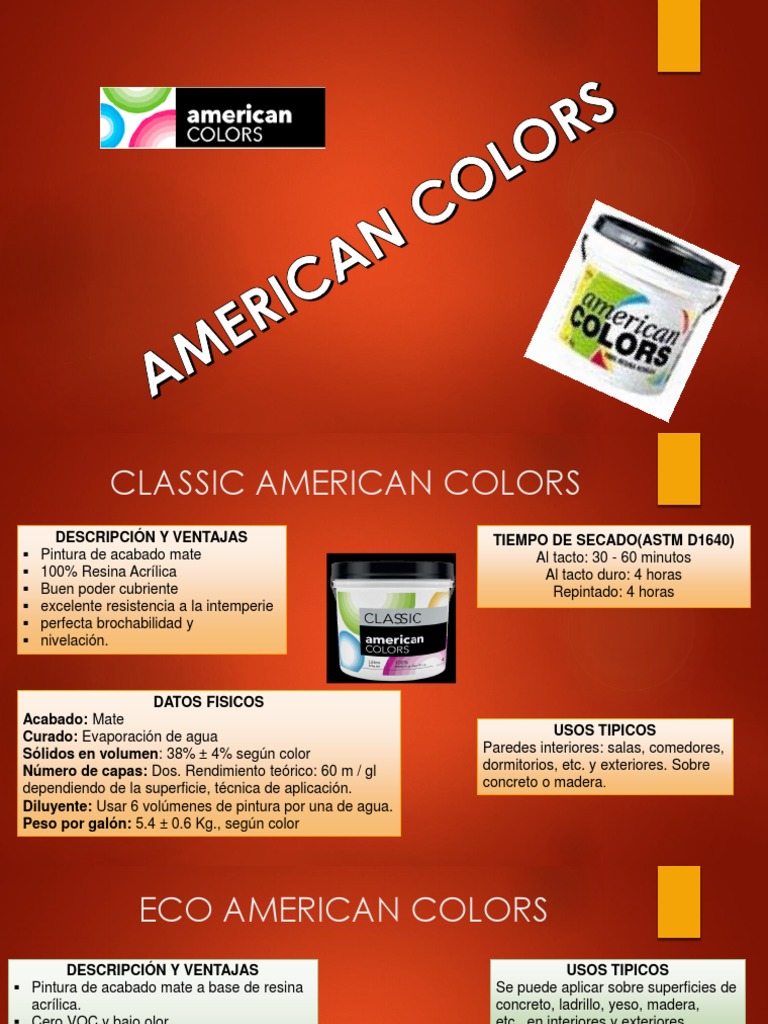 American Colors | PDF | Pintar | Medios de arte