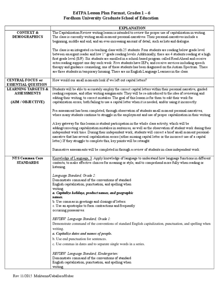Capitalization Lesson - April 18 | PDF | Punctuation | Teachers