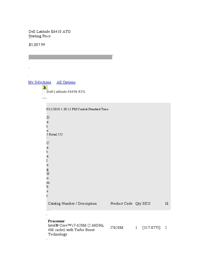 Dell Latitude E6410 ATG | PDF | Office Equipment | Microcomputers