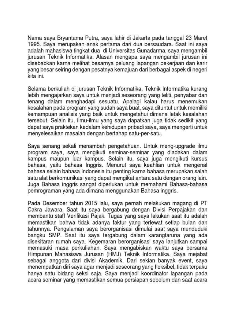 Essay Diri | PDF