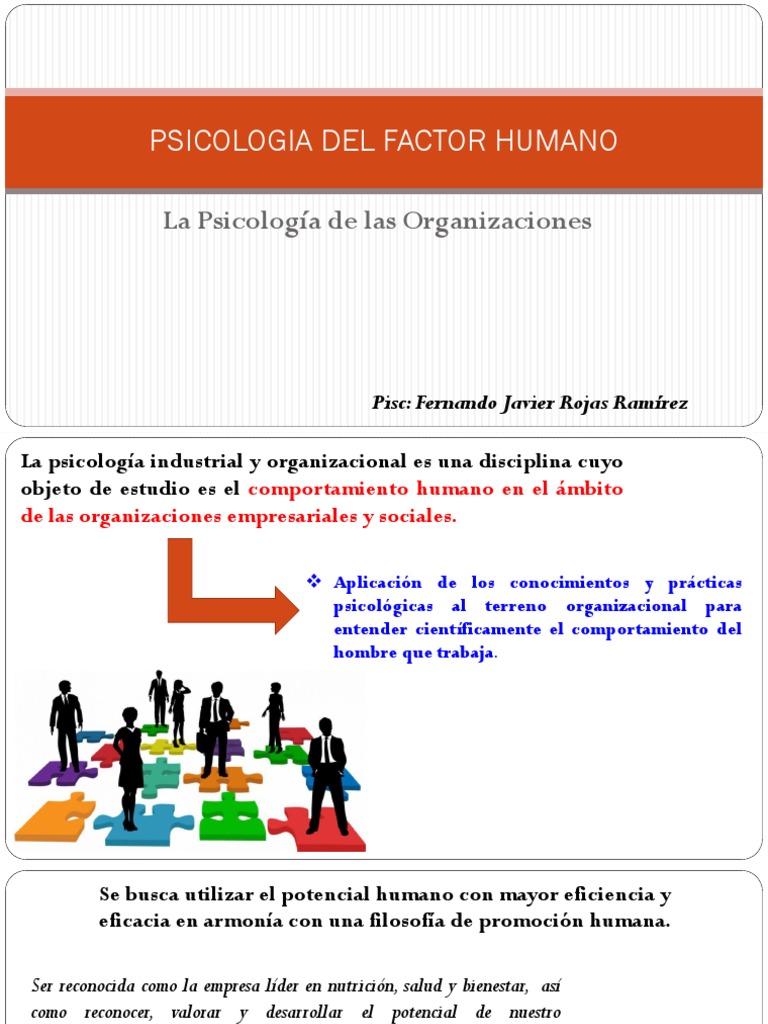 Psicologia Del Factor Humano | PDF | Bienestar | Psicología industrial y organizacional