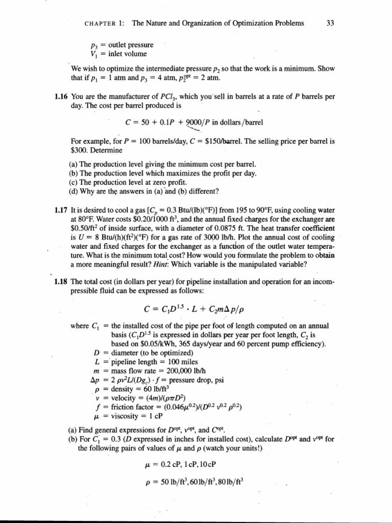 Optimization of Chemical Processes, Second Edition Pág 33 | PDF | Water ...