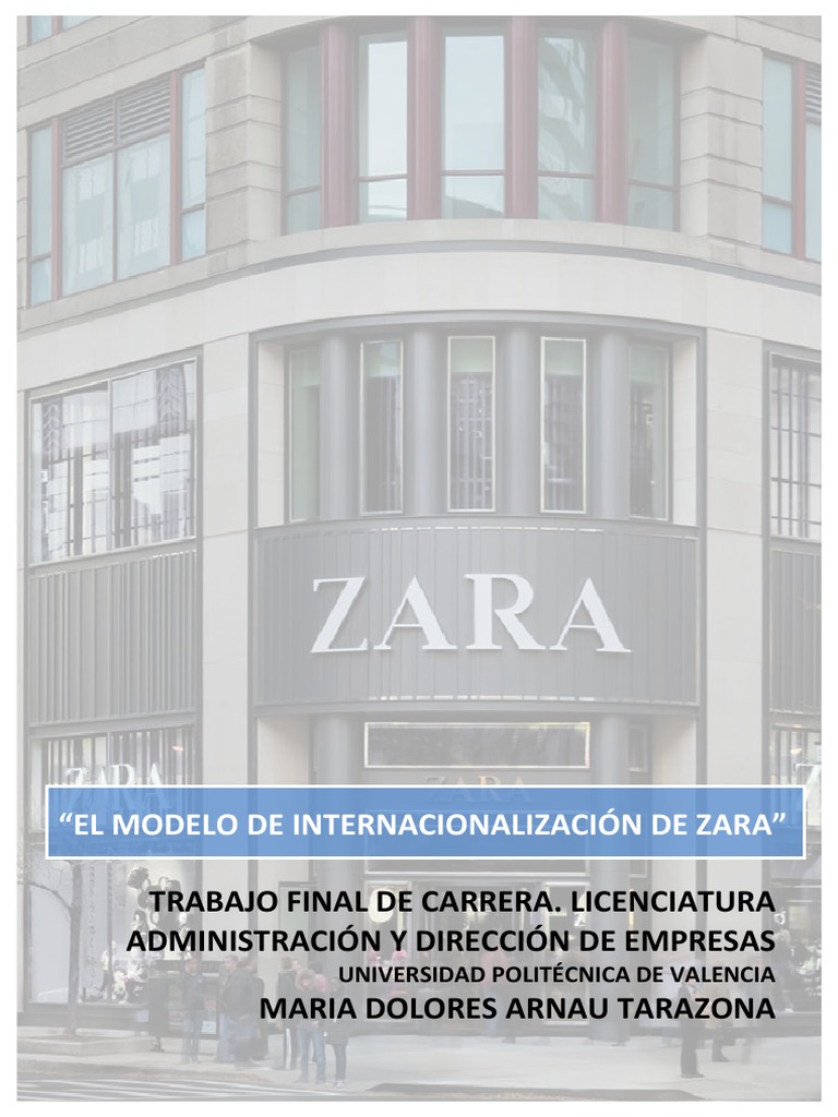 TFC El Modelo de Internacionalizacion de Zara PDF | PDF | Ropa | Science