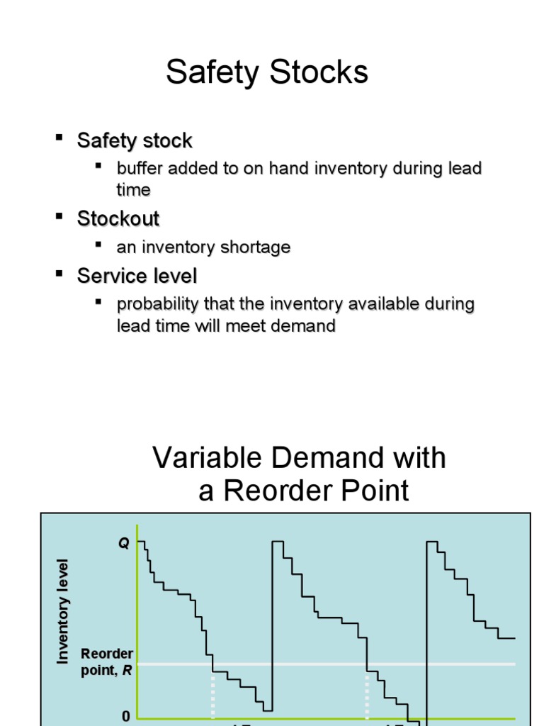 Safety Stock | PDF | Inventory | Corporate Jargon