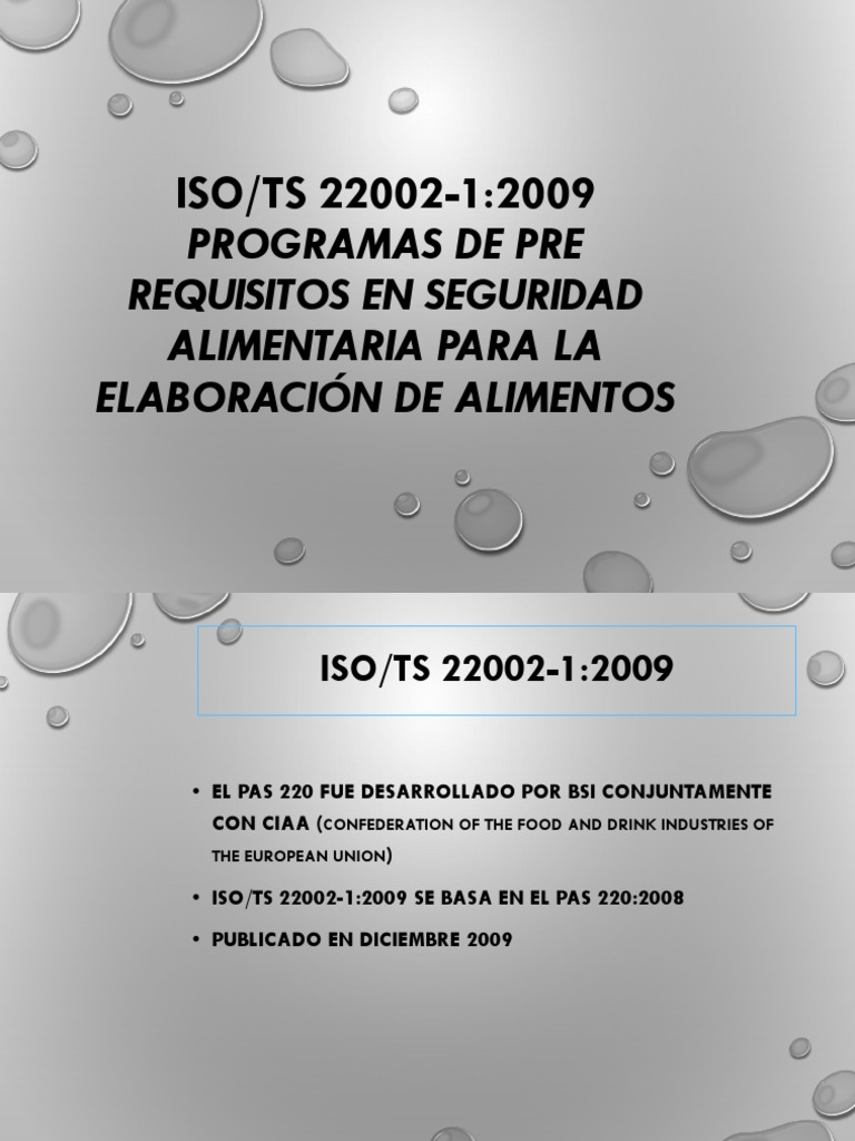 Fsms Lac Iso 22002-1 | PDF | Contaminación | Agua