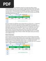 Rumus Penjumlahan Ke Bawah, Antar Kolom Dan Antar Sheet | PDF