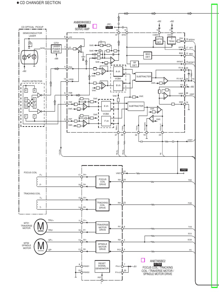 CD Changer Section: Document Providing Details on the Components and ...