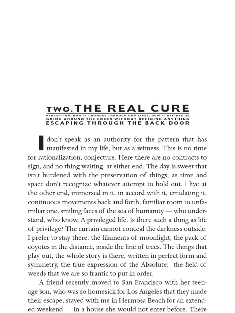 The Real Cure | PDF