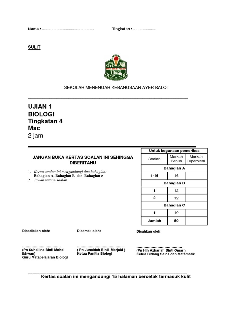 Test Bio f4 | PDF
