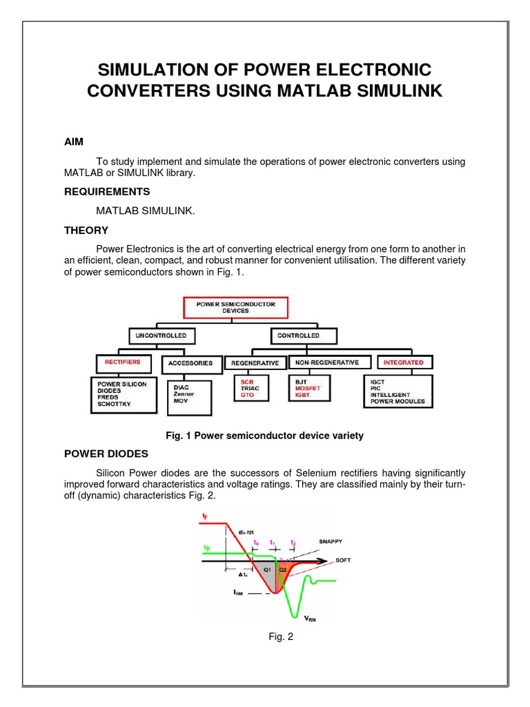 Simulation of Power Electronic Converters Using Matlab Simulink | Download Free PDF | Rectifier ...