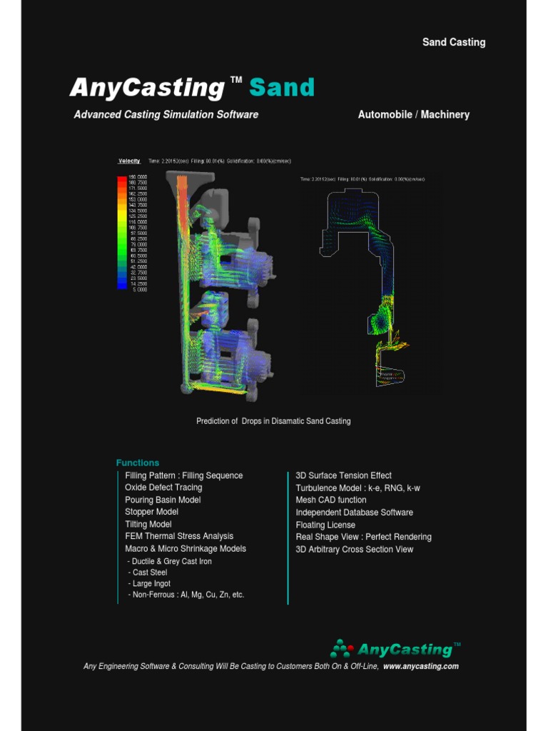 Brochure For Sand Casting Process | PDF | Casting (Metalworking) | 3 D ...
