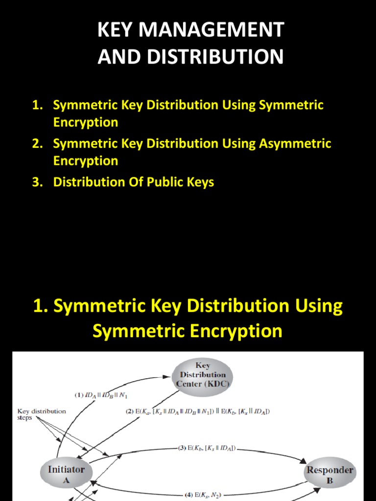 Key Management and Distribution | PDF | Public Key Cryptography | Key ...