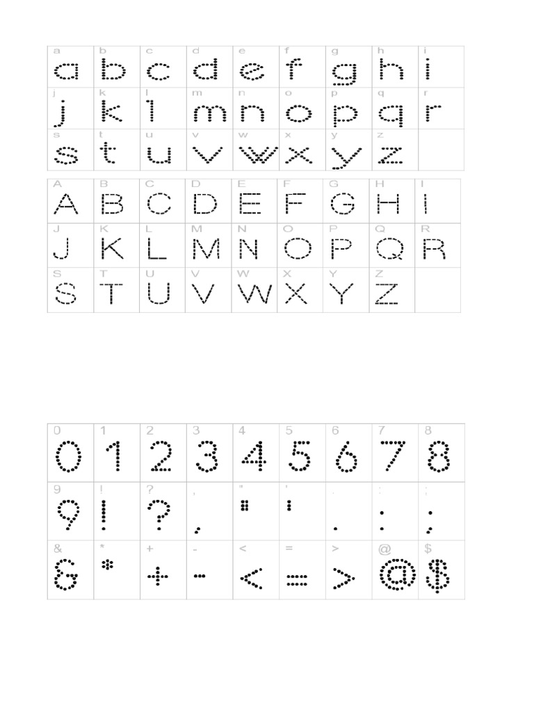 Huruf Putus-Putus | PDF