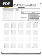 40 Question OMR Sheet Sample | PDF