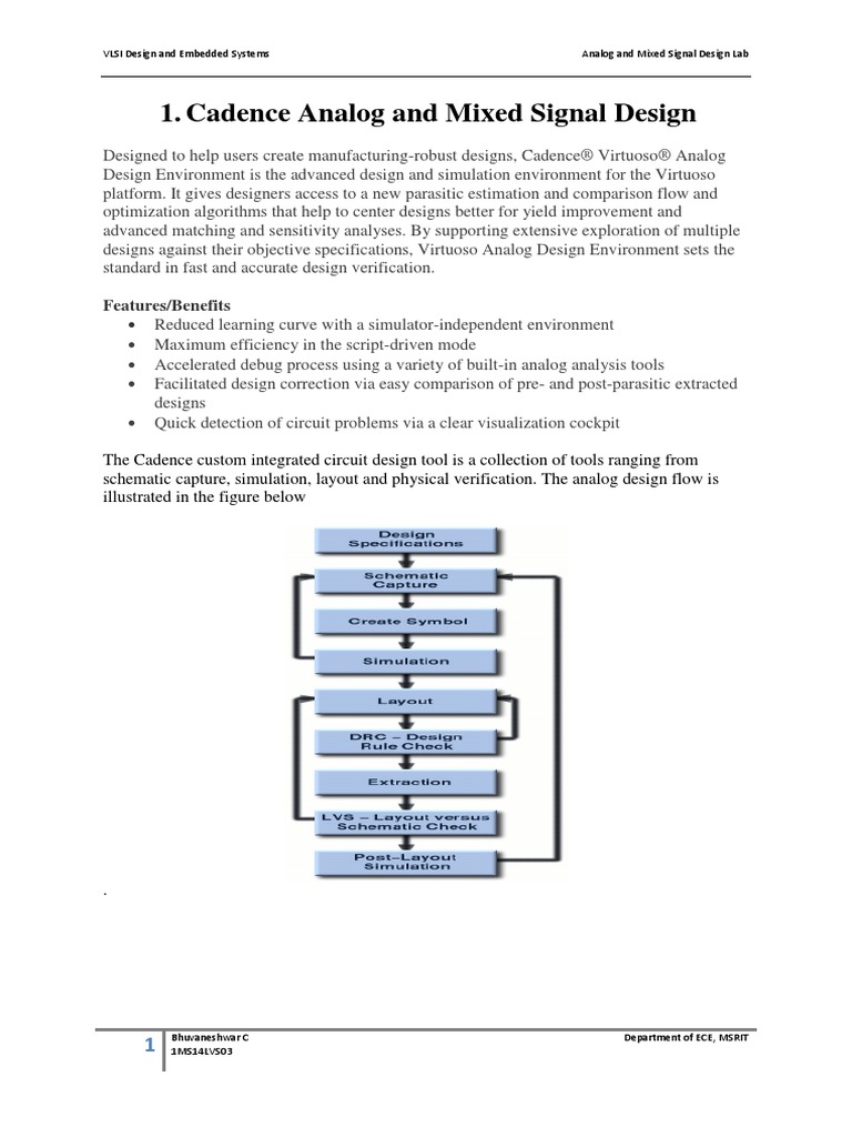 Cadence Analog and Mixed Signal Design: Features/Benefits | Download Free PDF | Directory ...