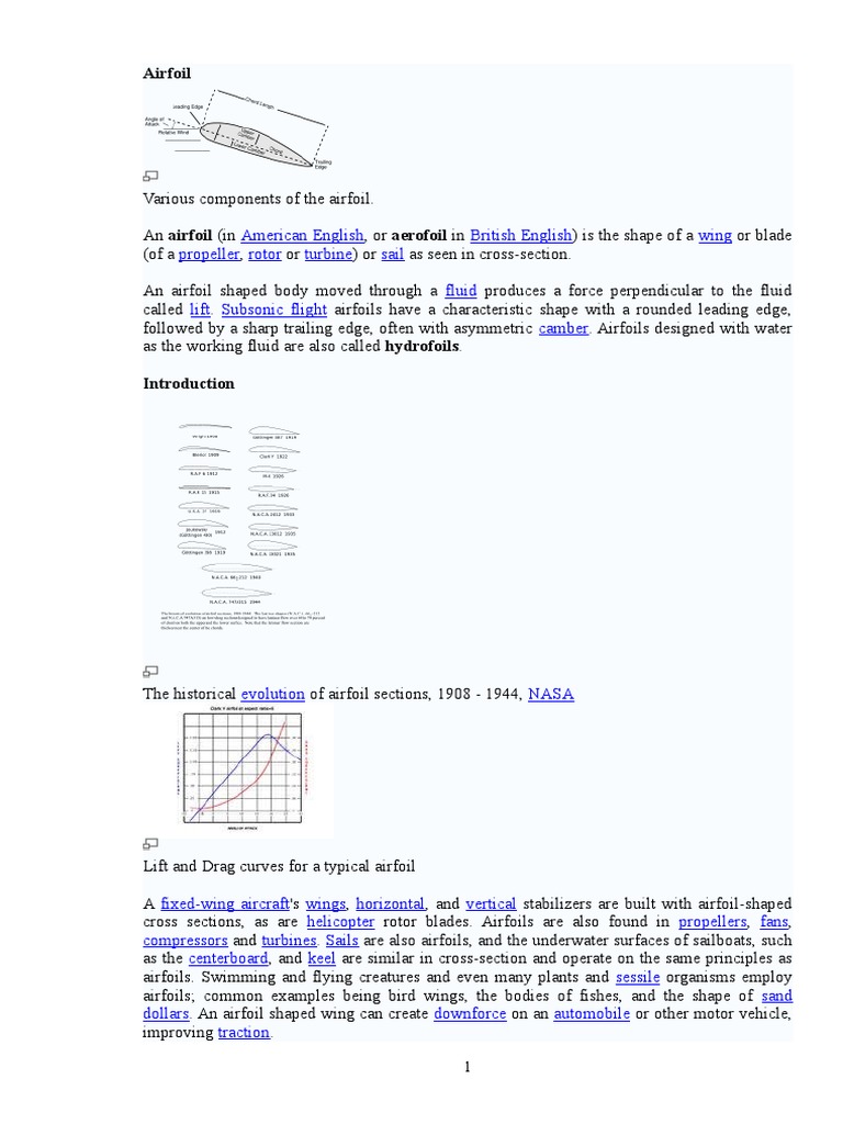 Basics of Aeronautics | PDF | Airfoil | Lift (Force)