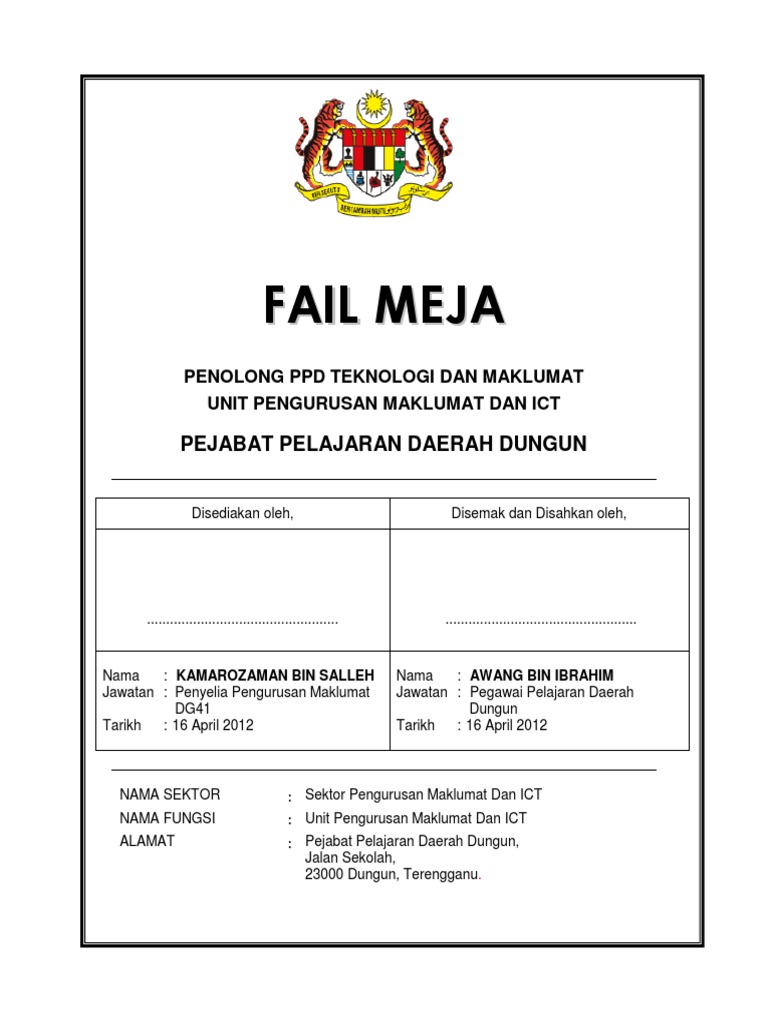 Fail Meja ICT | PDF