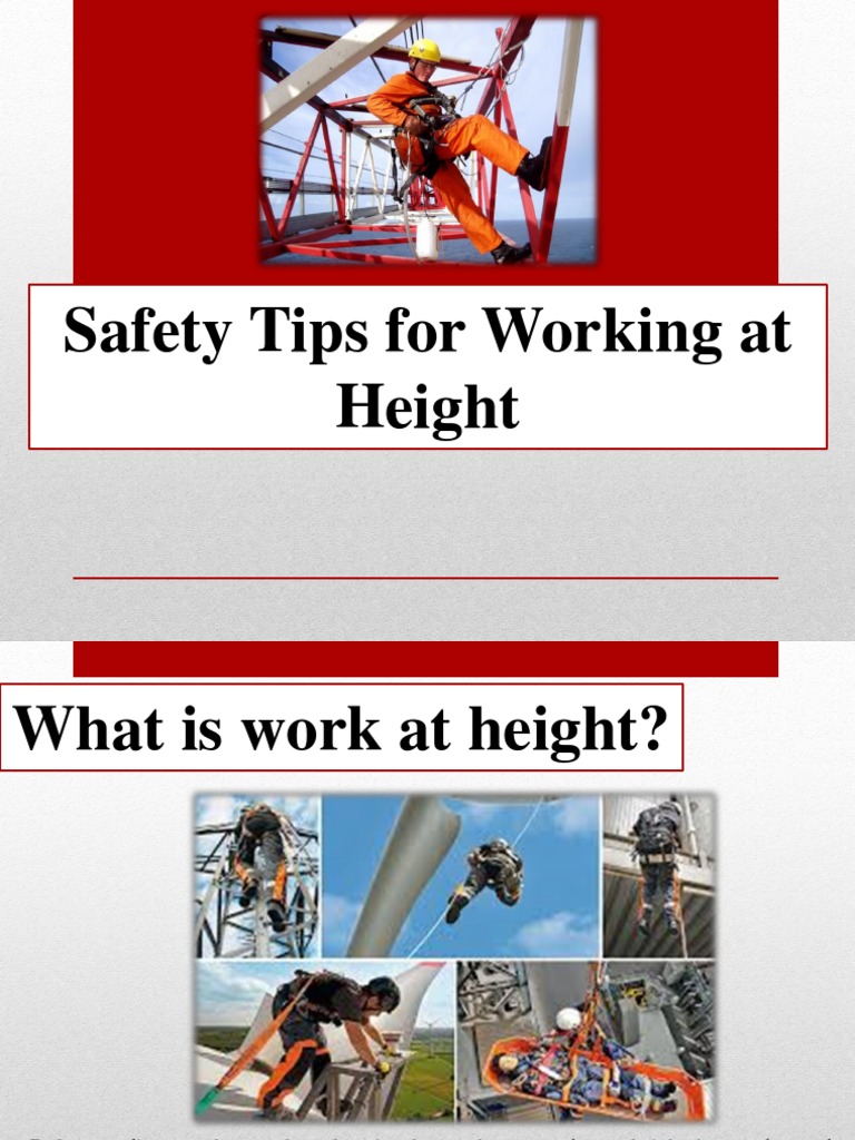 Safety Tips for Working at Height | Prevention | Safety | Free 30-day Trial | Scribd