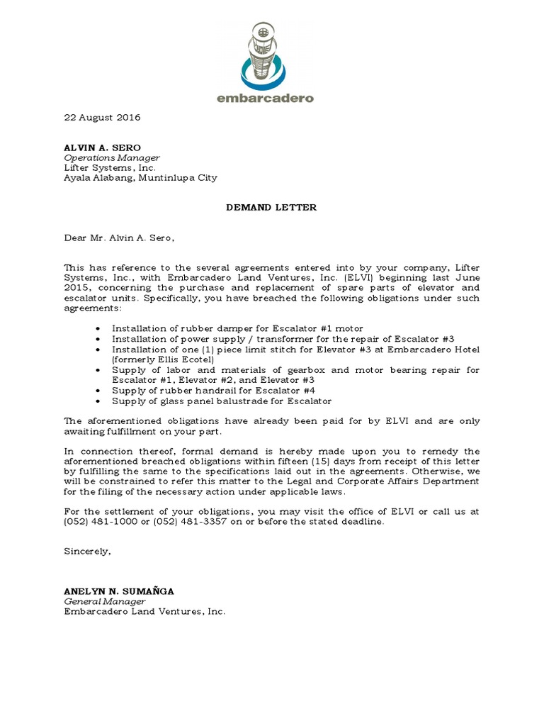 Demand Letter | PDF