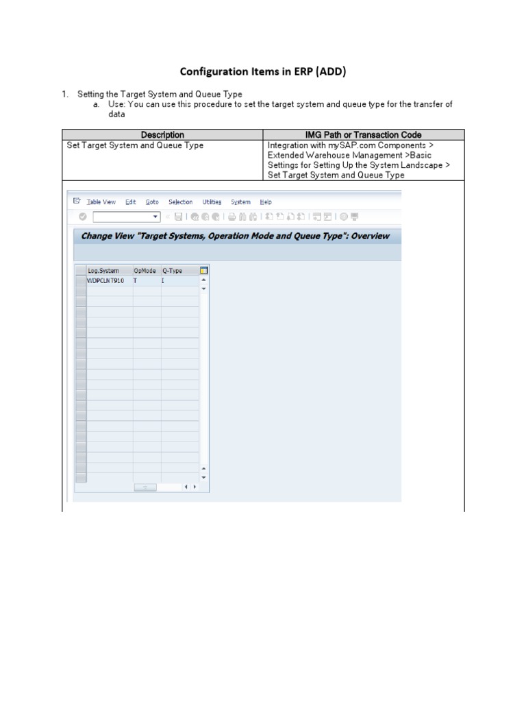 ERP-EWM Manual Configuration V1.0 | PDF | Enterprise Resource Planning ...