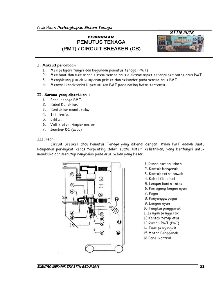 07 PMT, Pemutus Tenaga (Circuit Breaker) | PDF