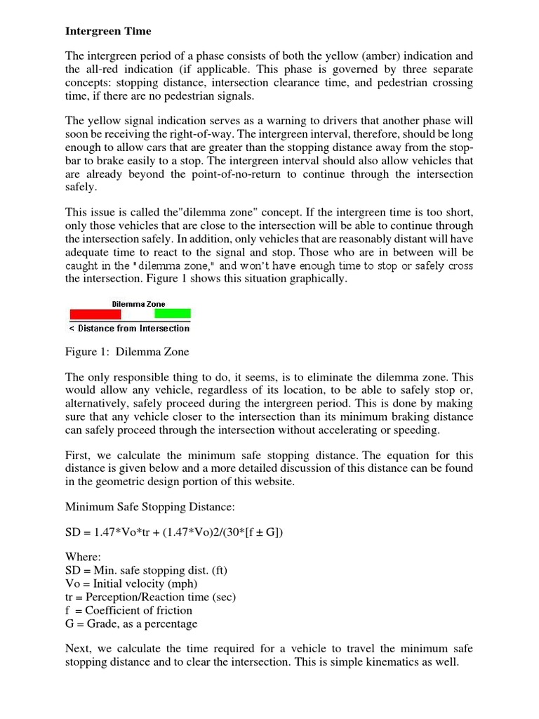 Intergreen Time | Download Free PDF | Intersection (Road) | Pedestrian ...