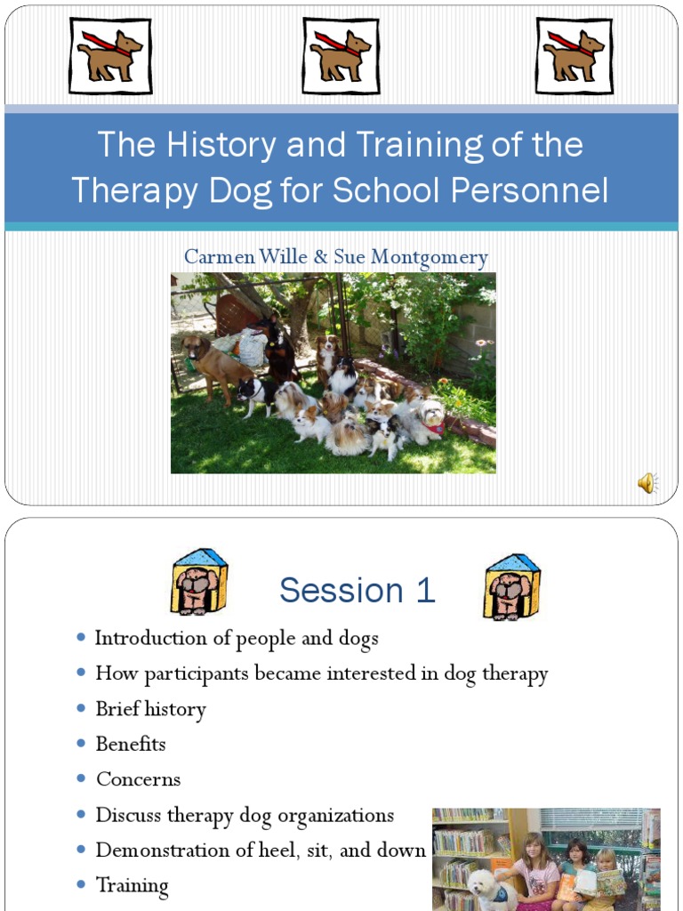 Benefits of Therapy Dogs in Schools | PDF | Animals And Humans | Wellness